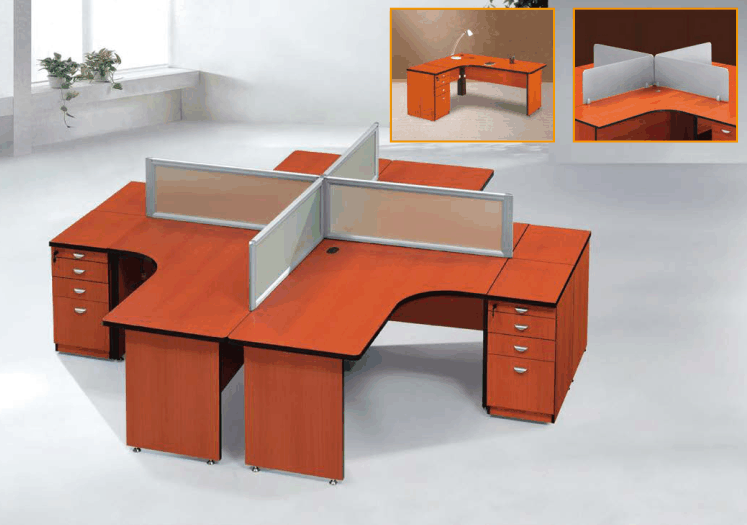 Stylish Cluster Desk for Modern Workspaces and Productivity - tranquil ...